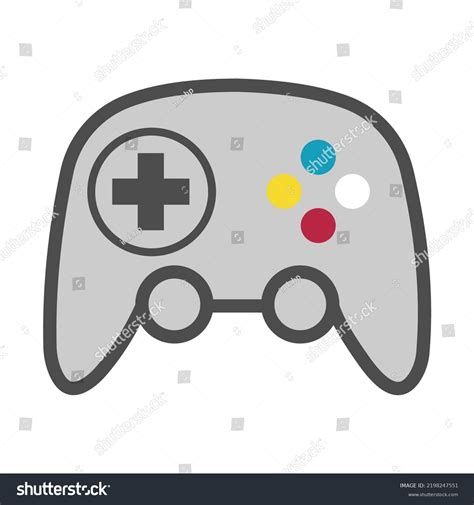 Video Game Emoji Icon Vector Isolated Stock Vector Royalty Free