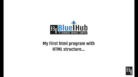 My First Html Program Youtube