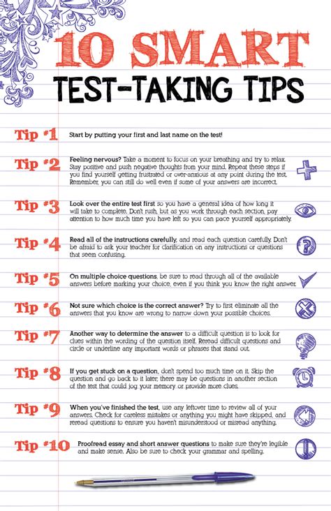 Test Taking Strategies Test Taking Tips Strategies For Students