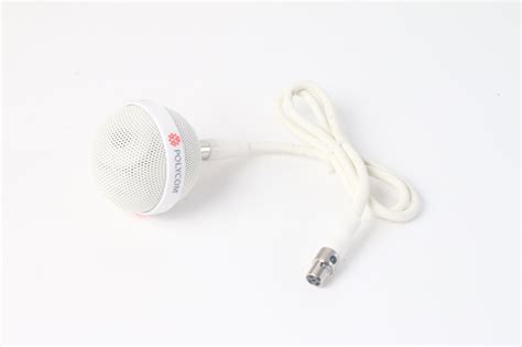 Polycom Hdx Ceiling Ball Microphone White W 24 Inch Cable Ntc Tech