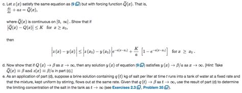 Solved J Asymptotic Behavior Of Solutions To Linear