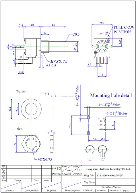 9mm Dual Gang B100k Potentiometer Buy Rotary Potentiometer B100k Dual Gang Rotary