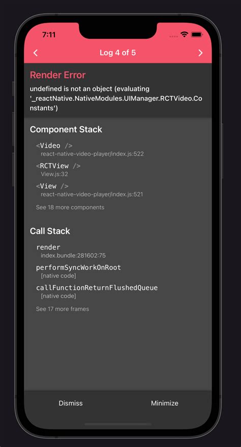 Typeerror Undefined Is Not An Object Evaluating Reactnativenativemodulesuimanagerrctvideo