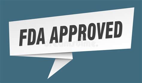 Fda Approved Banner Fda Approved Speech Bubble Label Sticker Sign