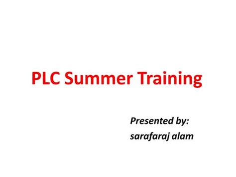 Input Output Devices For Plc Pptx