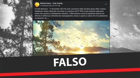 No Non è Vero Che Il 41 Degli Scienziati Del Clima Non Crede Ai