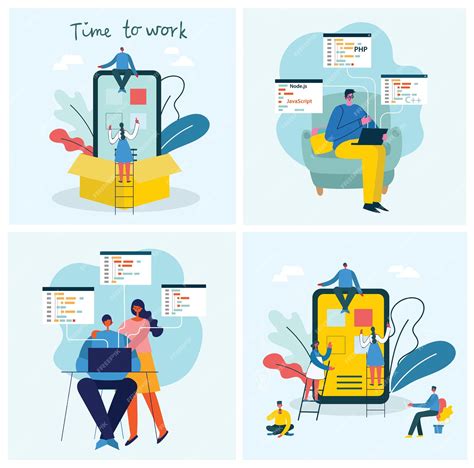 Premium Vector Programming And Coding Website Development Illustration Concept