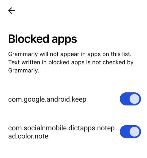 How To Turn Off Grammarly For Android In A Specific Application Grammarly Support