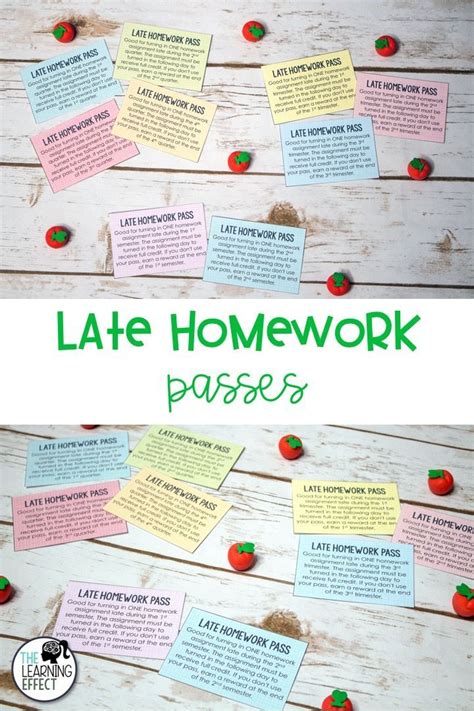Late Missing Homework Passes Editable Student Classroom Management Incentive Late Homework Late Missing Homework Passes Editable Student Classroom Management Incentive Late Homework