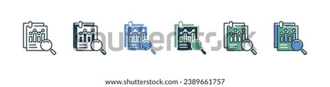 Business Document Data Analysis Clipboard Chart Stock Vector Royalty