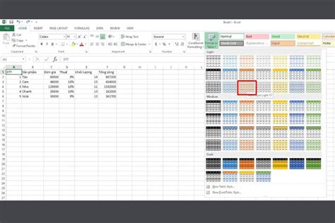 cách tạo bảng trong Excel vô cùng đơn giản và dễ thực hiện