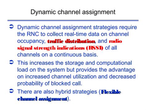 Channel Assignment Strategies PPT Computer Networking Computing