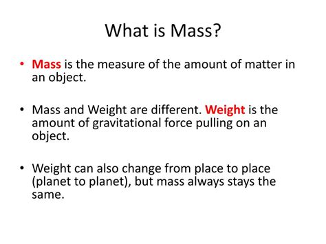 Ppt Measuring Mass Powerpoint Presentation Free Download Id2236787