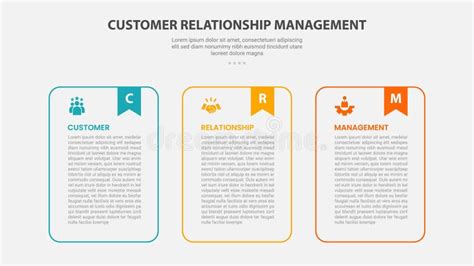 Crm Customer Relationship Management Infographic Outline Style With 3
