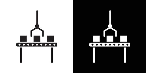 Assembly Line Icon Flat Thin Line Illustration 50190038 Vector Art At Vecteezy