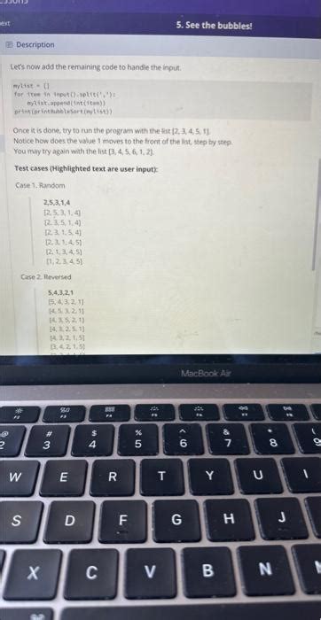 Solved See The Bubbles Consider The Following Chegg