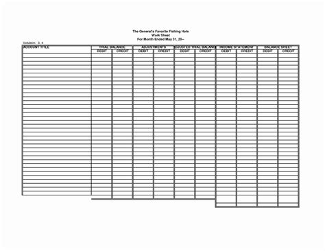 Printable Ledger Sheets Printable Ledger Sheets