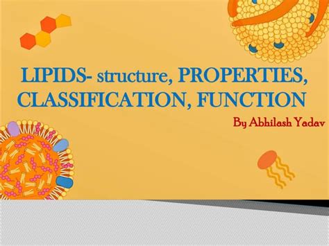Lipids Structure And Functions Pptx