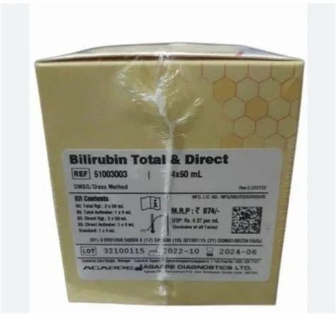 Agappe Bilirubin Total Direct Test Kit Blood At ₹ 640box In Nagpur