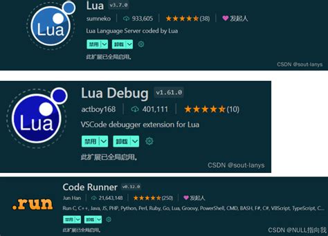 lua脚本学习笔记1：vscode添加lua环境 lua基本语法 csdn博客