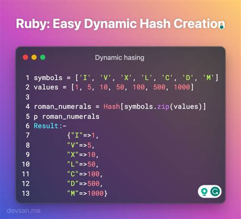 Rubys Zip Method For Hash Creation Sandip Parida Posted On The