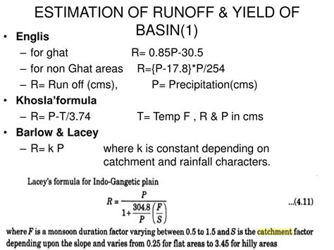 PPT Estimation Of Runoff PowerPoint Presentation Free Download ID 5452639