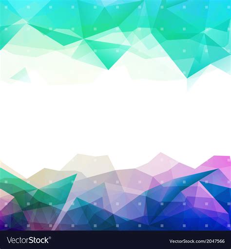 Geometric Abstract Colorful Low Poly Background Vector Image
