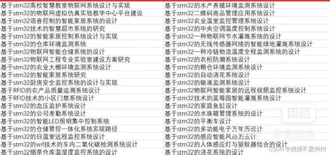 基于stm32的所有嵌入式项目代码 stm32项目推荐 csdn博客