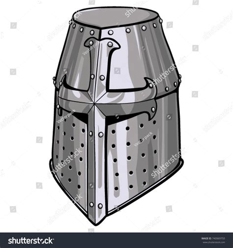 Ancient Crusader Helmet Vector Cross Medieval Stock Vector Royalty Free 740969755 Ancient Crusader Helmet Vector Cross Medieval Stock Vector Royalty Free 740969755