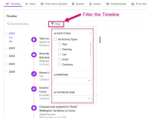 Crm Timeline General Help Tall Emu Crm
