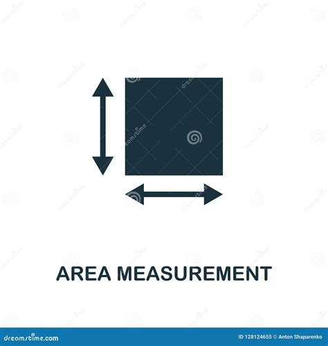 Area Measurement Icon Monochrome Style Design From Measurement Icon