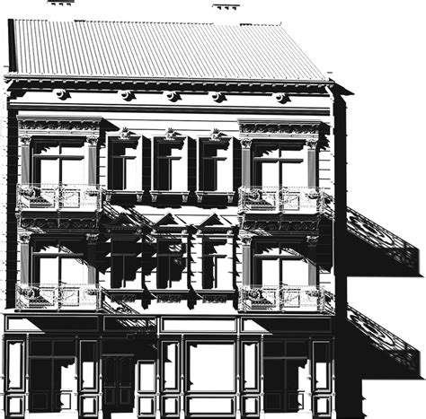 Render of shadows created on the façade elements on the light modelling Download Scientific
