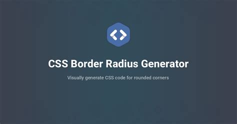 CSS Border Radius Generator Free Online Tool