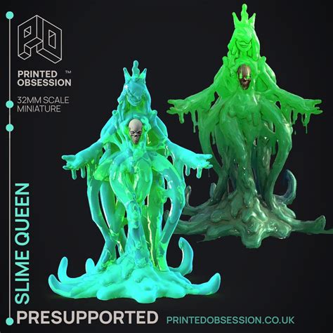 Dandd Slime Queen Rpg Model Slime Queen By Printed Obsession Etsy