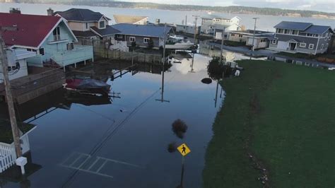Storm Causes Flooding On Whidbey Island