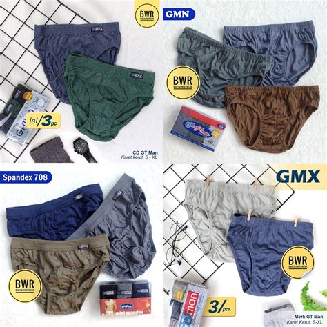 Jual [ 3pc ] Celana Dalam Pria GT Man GMN GMY GMX Spandek 708 GTK09 ...