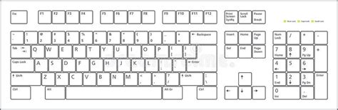 Standard 101 Keys Pc Keyboard Layout
