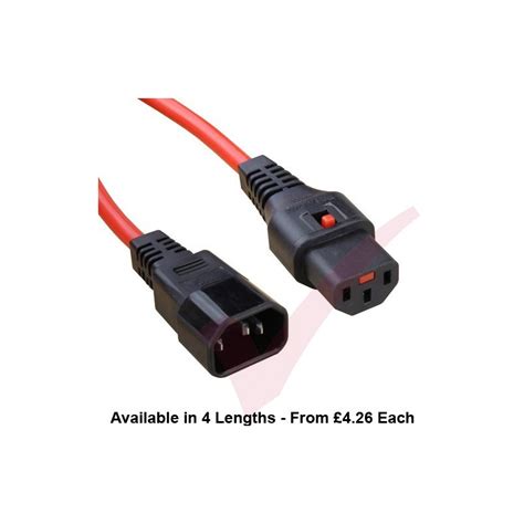 C To C Locking Power Cable RED Patchsave Solutions