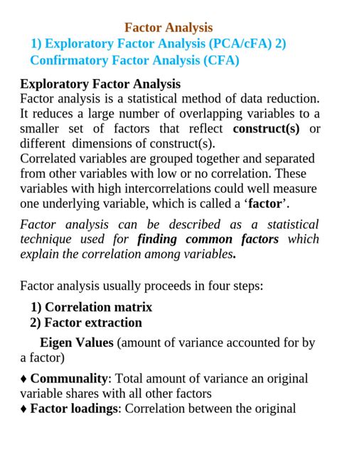 factor analysis pdf factor analysis statistical analysis