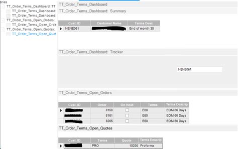 Baq Dashboard Tracker Viewtext Box To Filter All Queries Epicor Erp