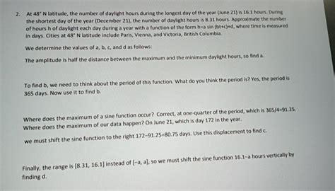 Solved 1 A Very Important Use Of The Trigonometric Curves Chegg Com
