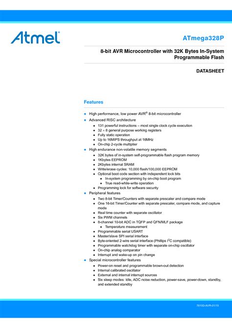 solution 8 bit avr microcontroller with 32k bytes in system