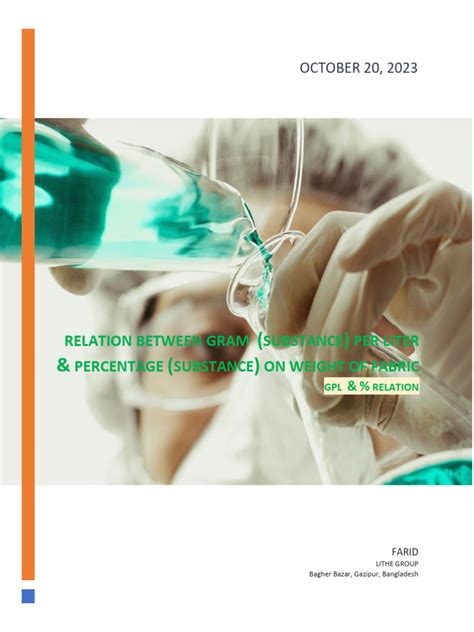 Relation Between Gpl And Pdf Litre Chemistry