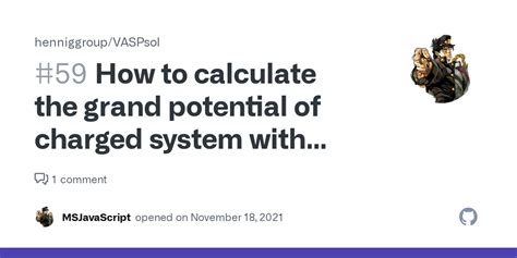 How To Calculate The Grand Potential Of Charged System With Vaspsol