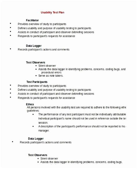 Simple Test Plan Template Shooters Journal