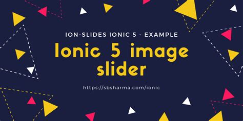 Ionic Image Slider With Example Sbsharma