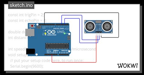 Ultrasonic Ino Wokwi ESP STM Arduino Simulator