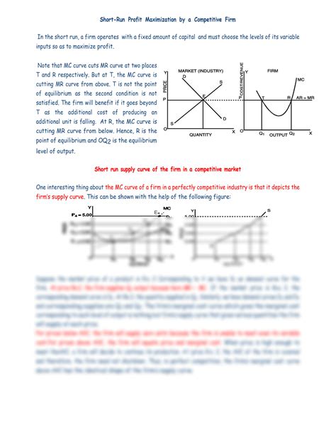 Solution Best Notes For Price Output Determination Under Different