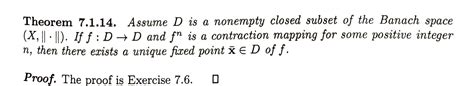 Solved Theorem Assume D Is A Nonempty Closed Subset Chegg