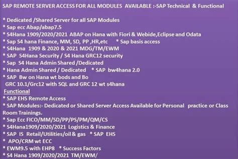 Sap Ecc Server Access At ₹ 1000 Month In Secunderabad Id 2850648964062